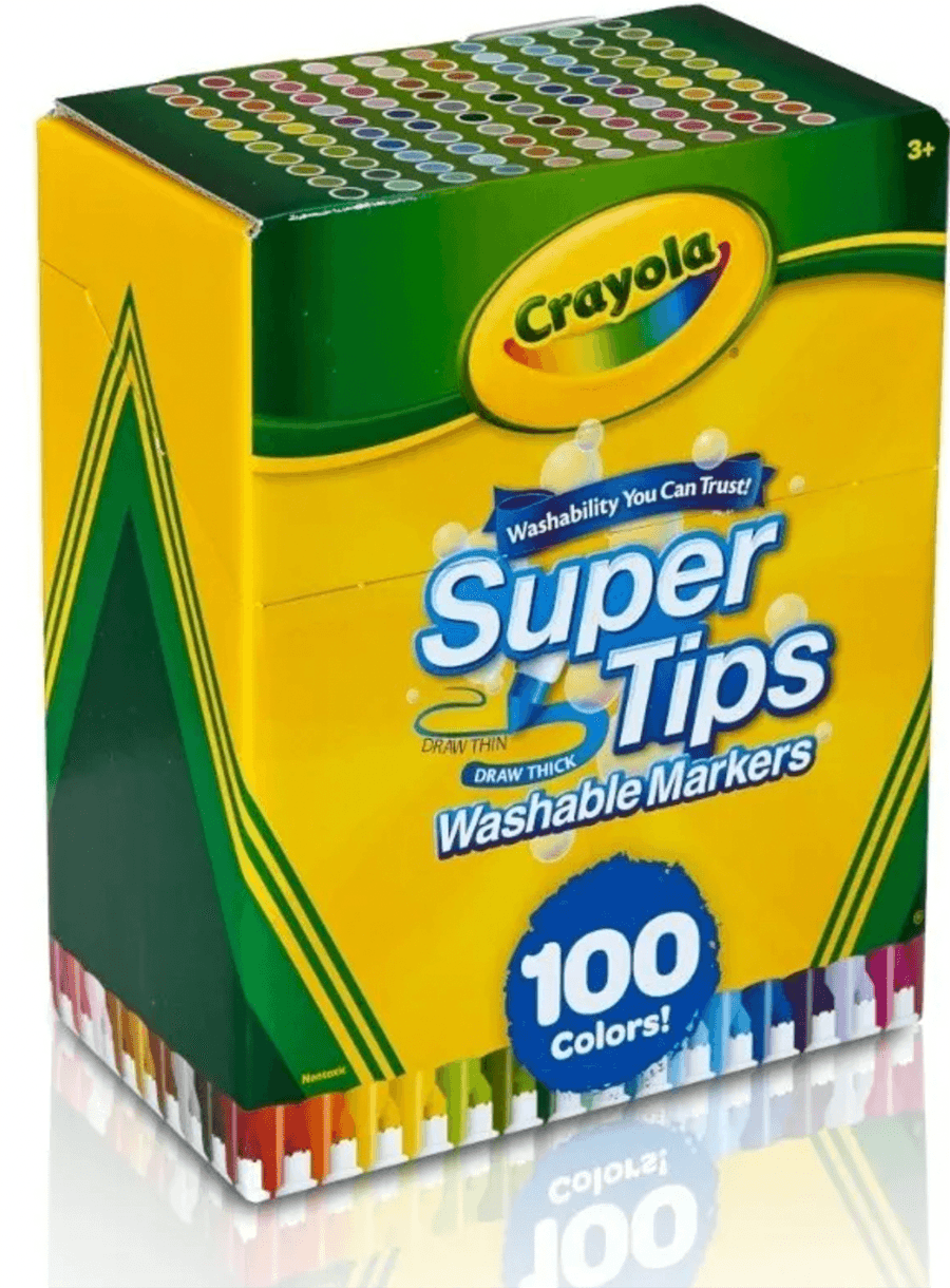 Super Tips Crayola 100 piezas – Paperks Stationery